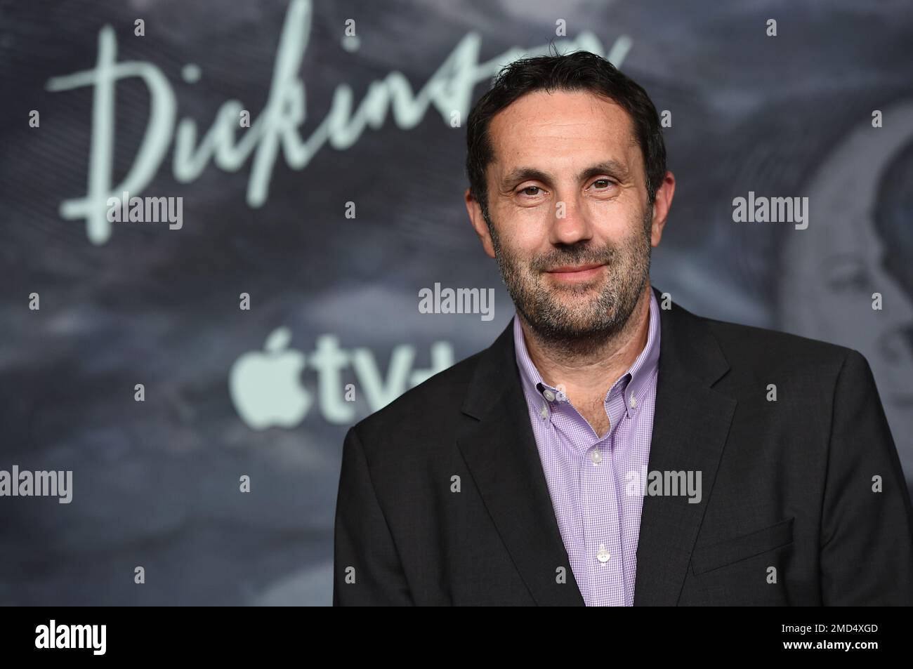 Alex Goldstone arrives at the premiere of "Dickinson" on Monday, Nov. 1 ...
