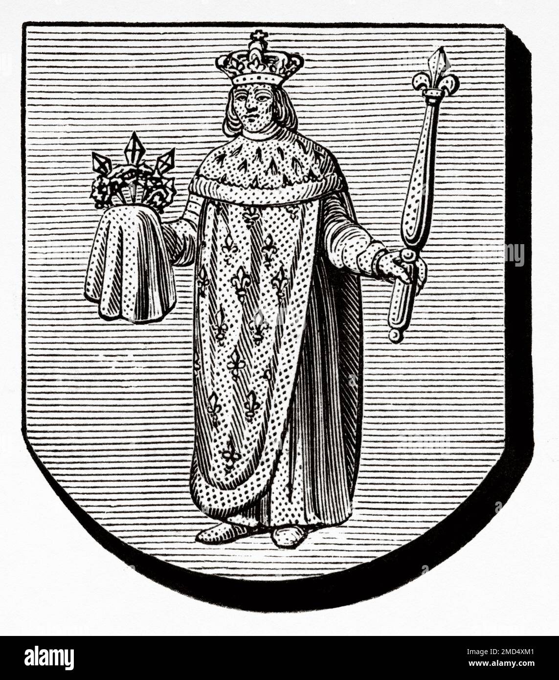 Banner of the Lyon upholsterers, France. The Arts of the Middle Ages ...