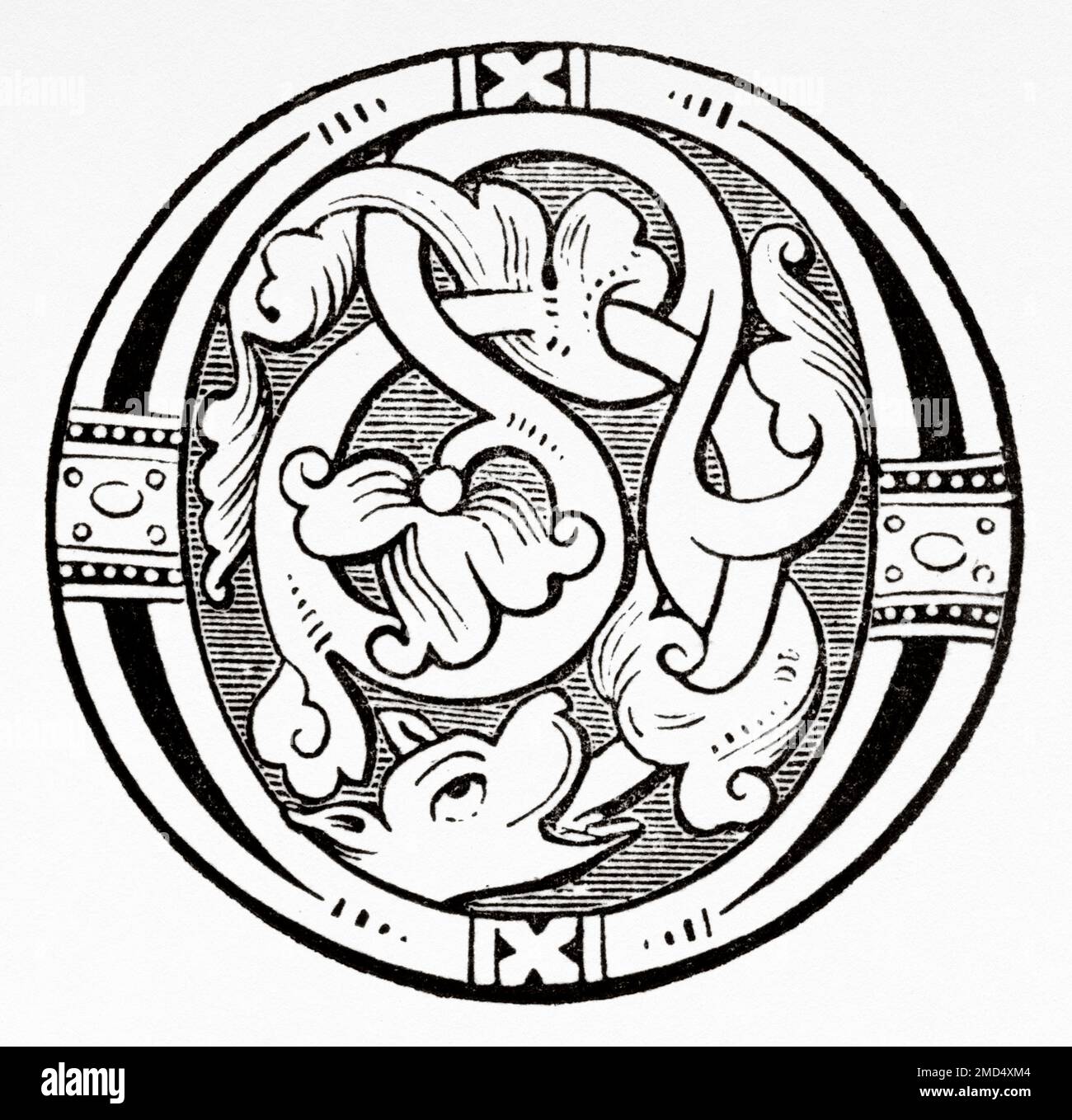 Middle ages initial capital letter O. The Arts of the Middle Ages and ...