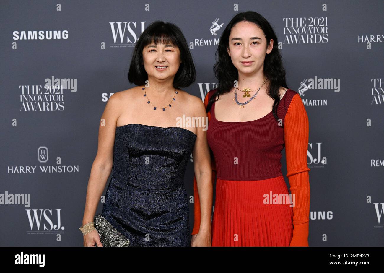 Designer and sculptor Maya Lin, left, and daughter Rachel Wolf attend ...