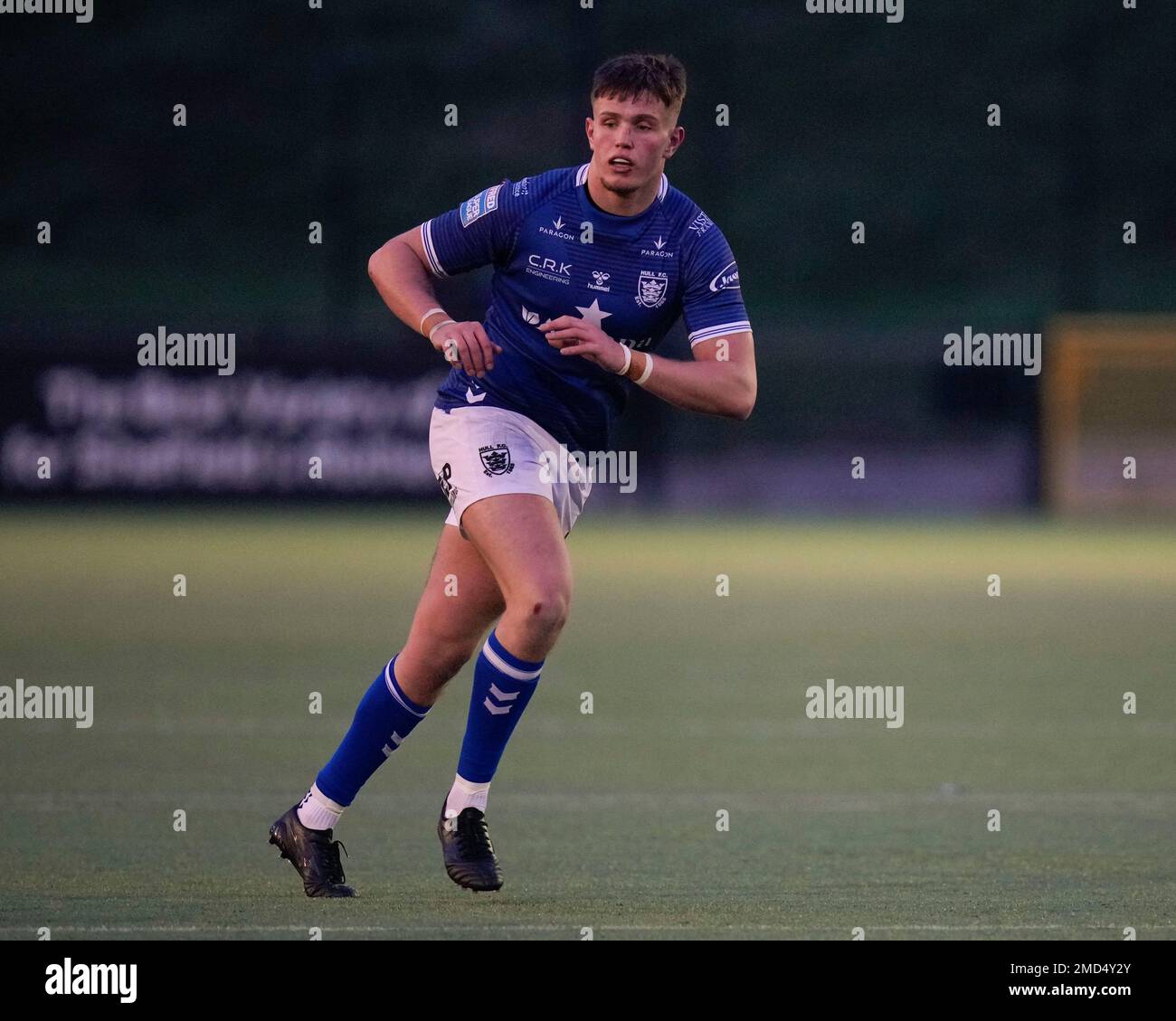 Sheffield, UK. 22nd Jan, 2023. Will Gardiner #27 of Hull FC during the ...