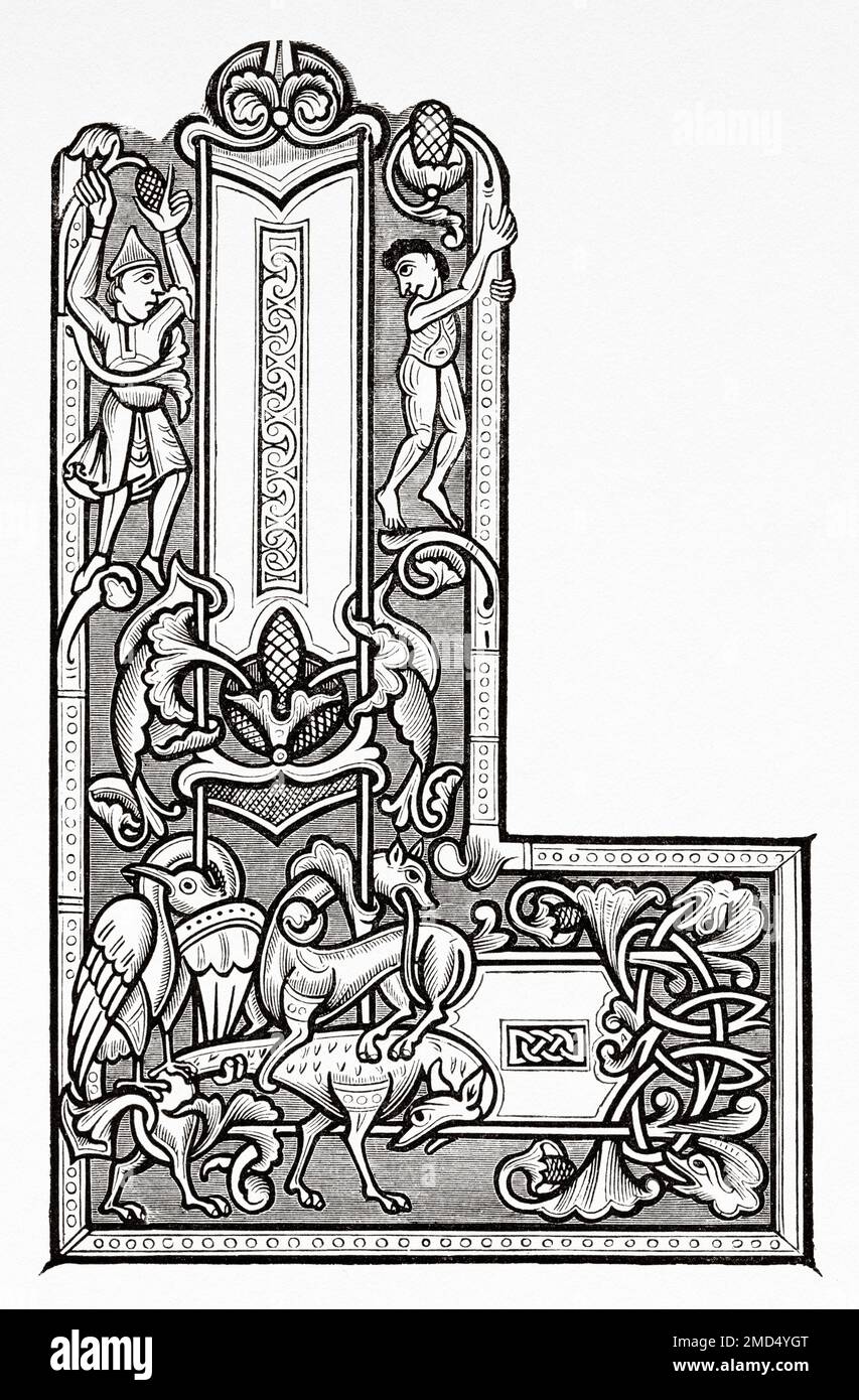 Middle ages initial capital letter L. The Arts of the Middle Ages and ...