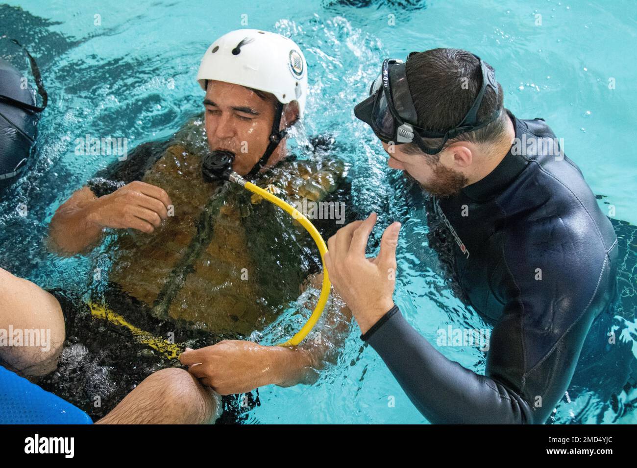 A 3rd Combat Aviation Brigade, 3rd Infantry Division Soldier practices ...