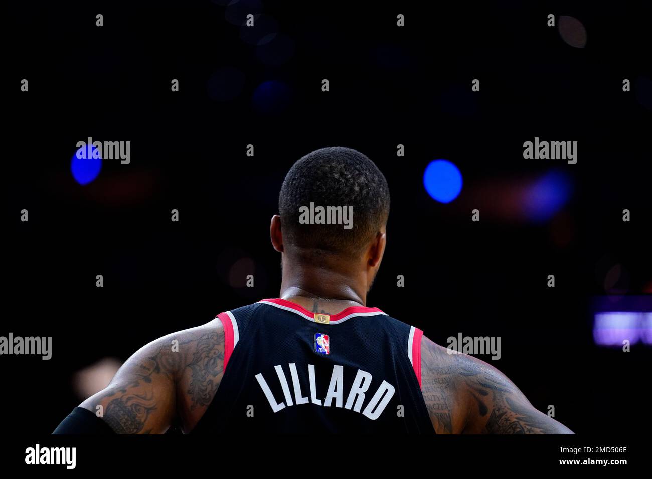 Portland Trail Blazers' Damian Lillard plays during an NBA basketball ...