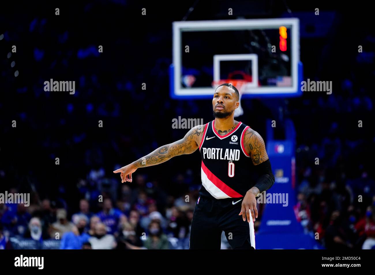 Portland Trail Blazers' Damian Lillard plays during an NBA basketball ...