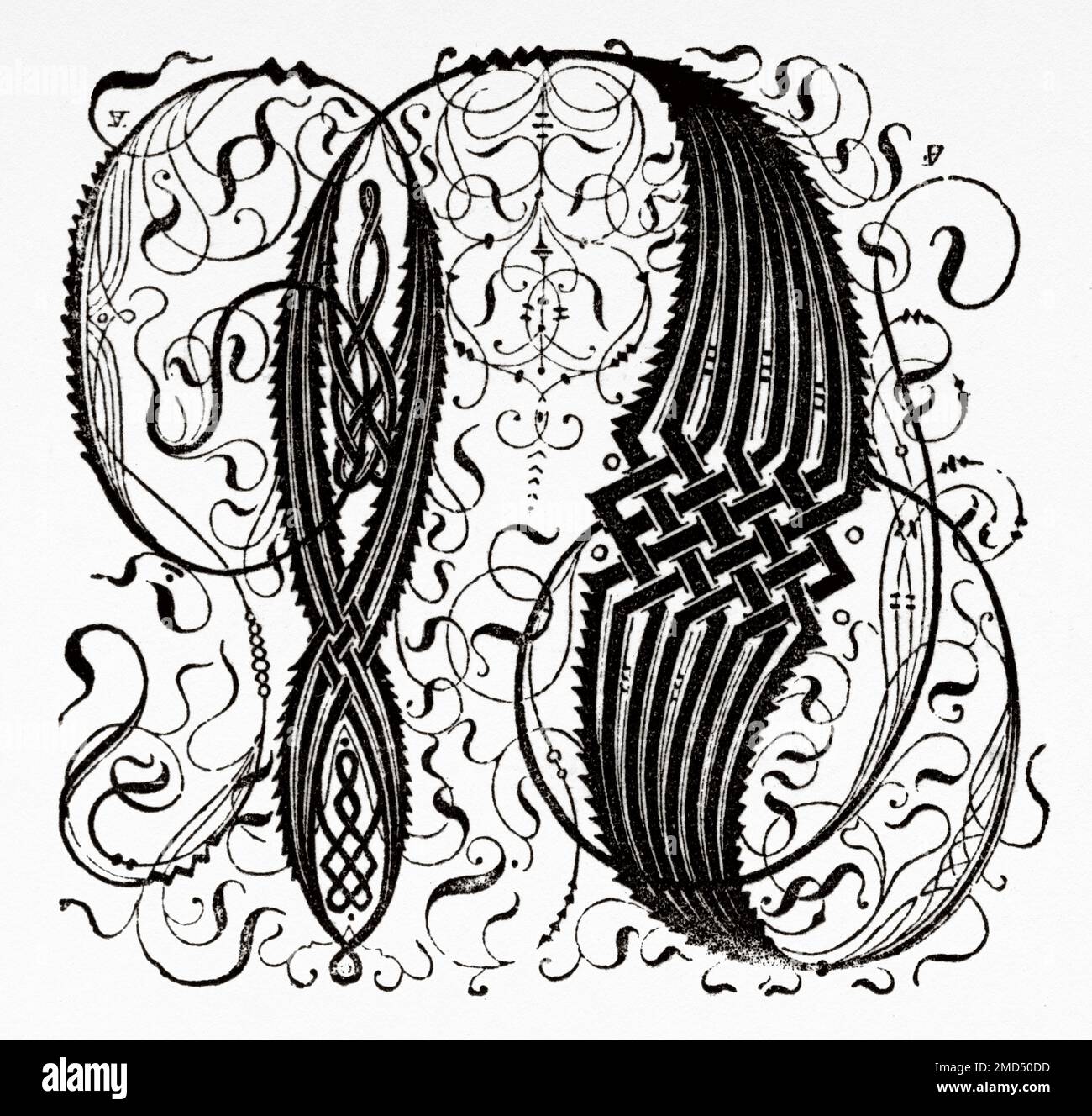 Letter n drawing Cut Out Stock Images & Pictures - Alamy