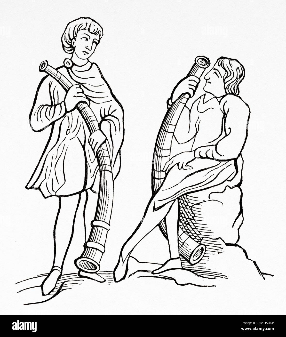 8th century shepherd trumpet. The Arts of the Middle Ages and at the ...