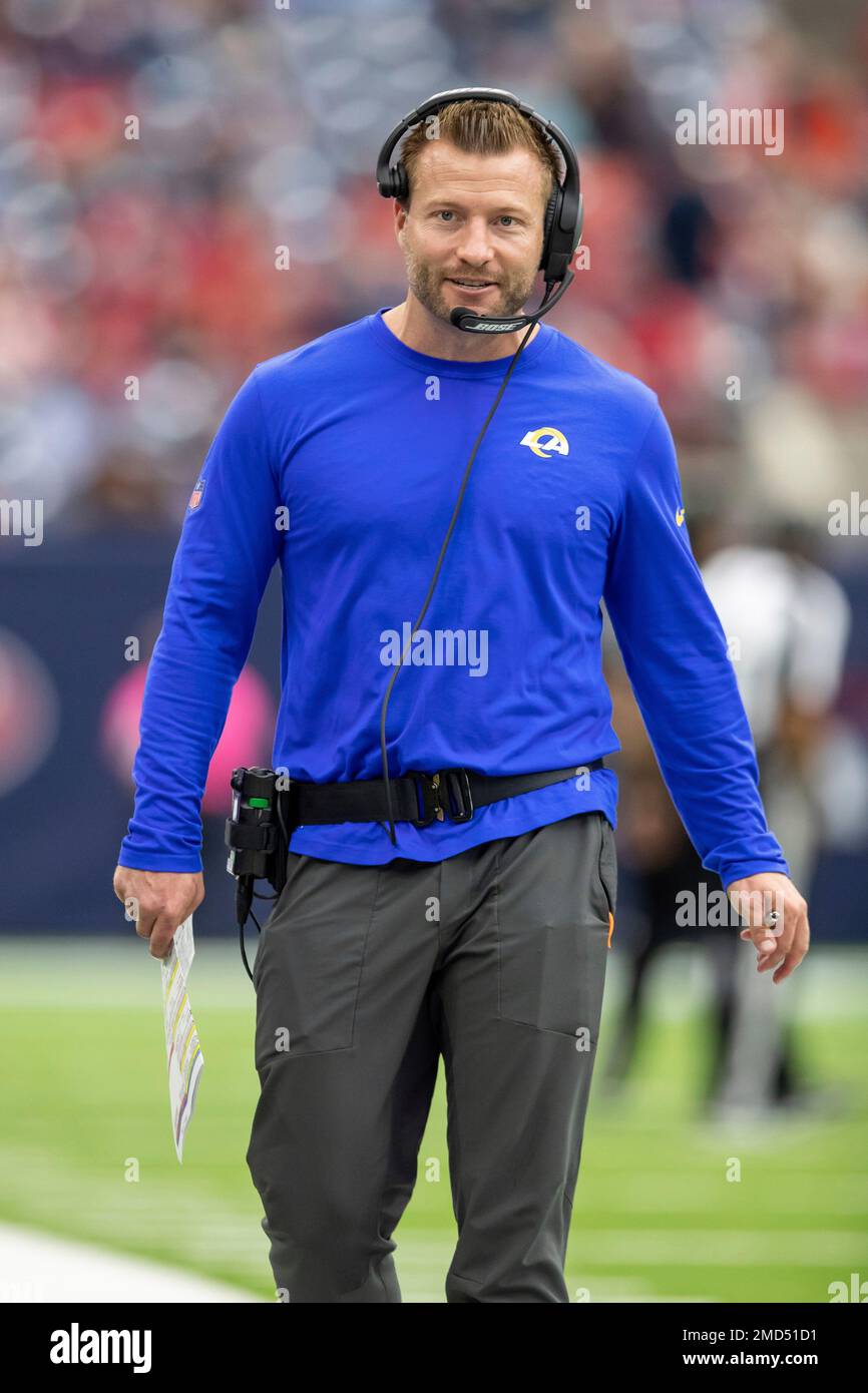 Head coach Sean McVay of the Los Angeles Rams coaches against the ...