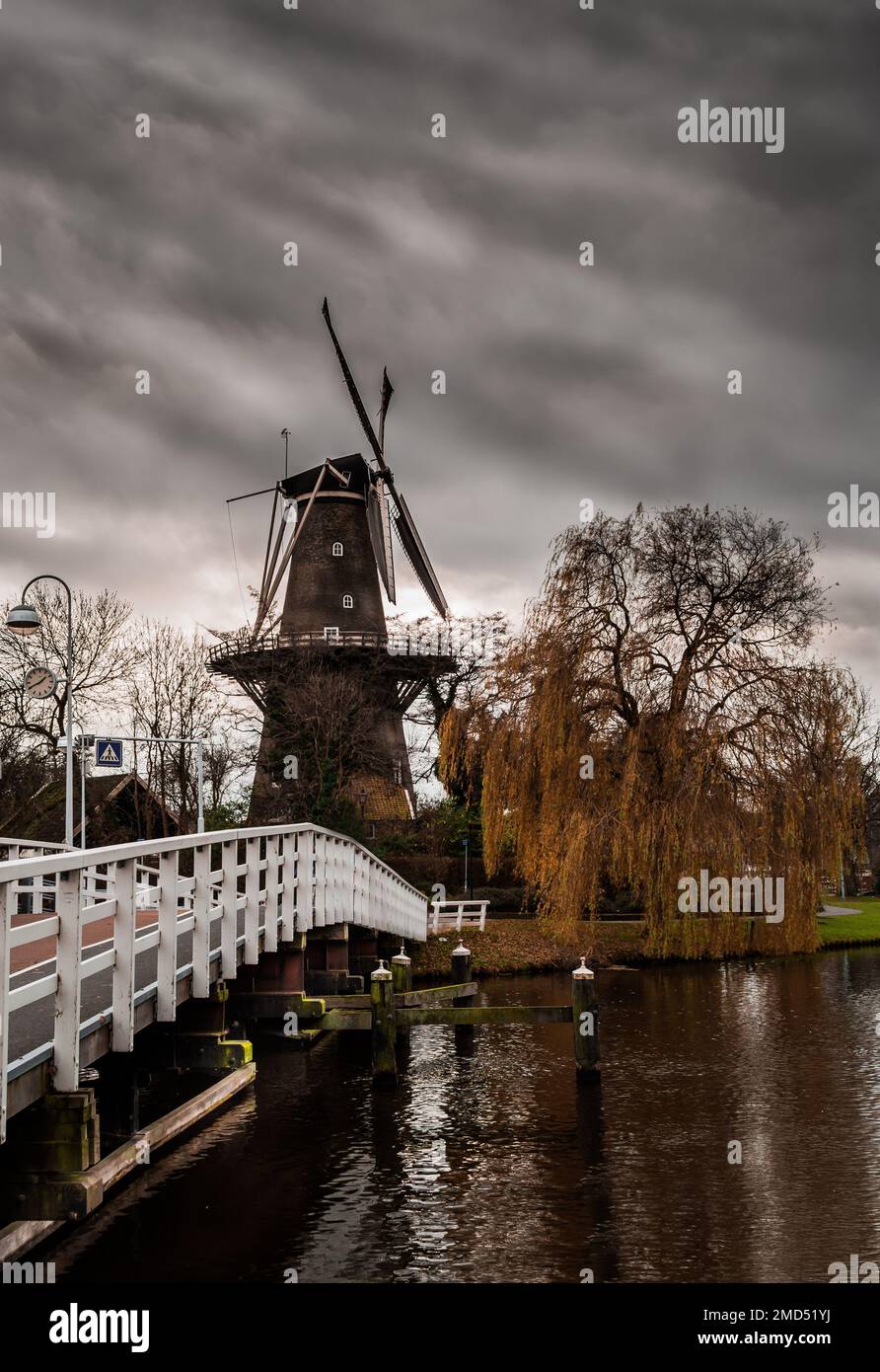 Leiden, the city that represents the traditional image of Holland, the ...