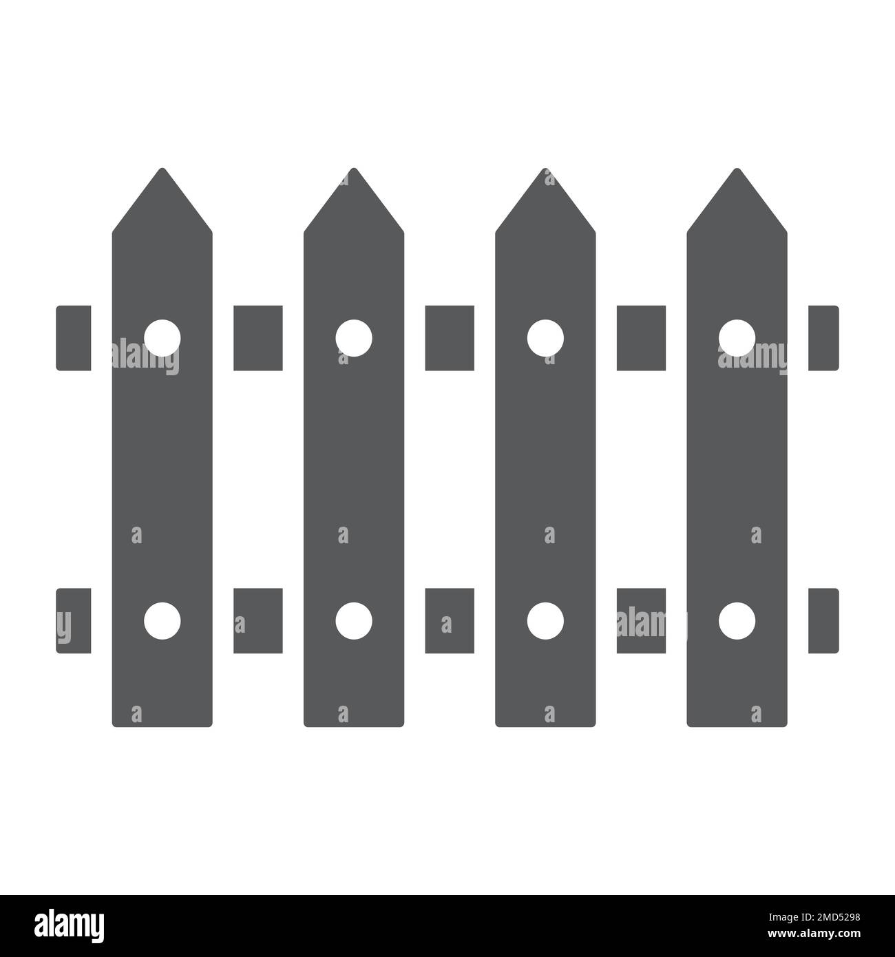 Fence glyph icon, wooden and architecture, wall sign vector graphics, a ...