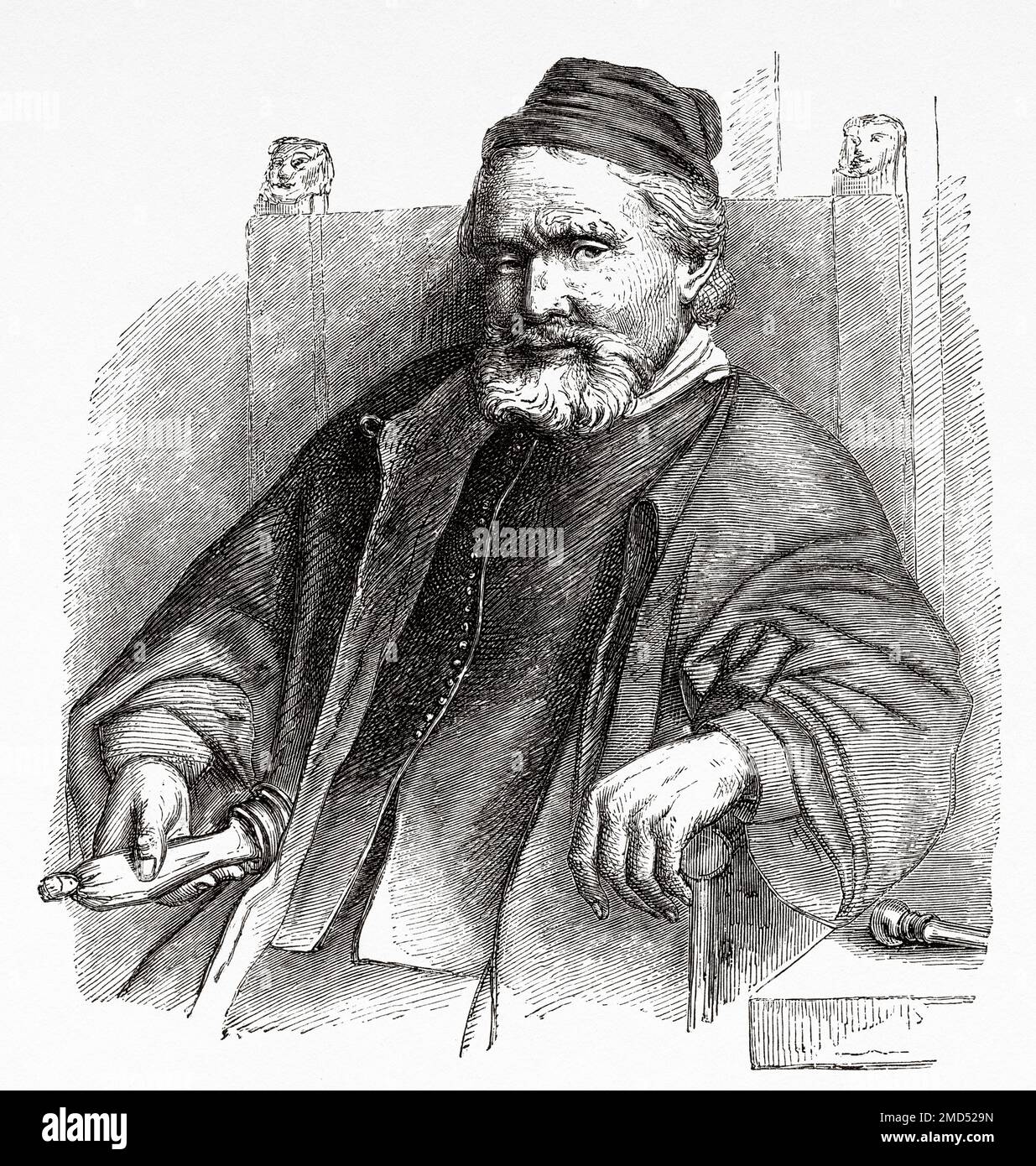 Jan Lutma (1584-1669) goldsmith and silversmith, 1656 .Engraving after ...