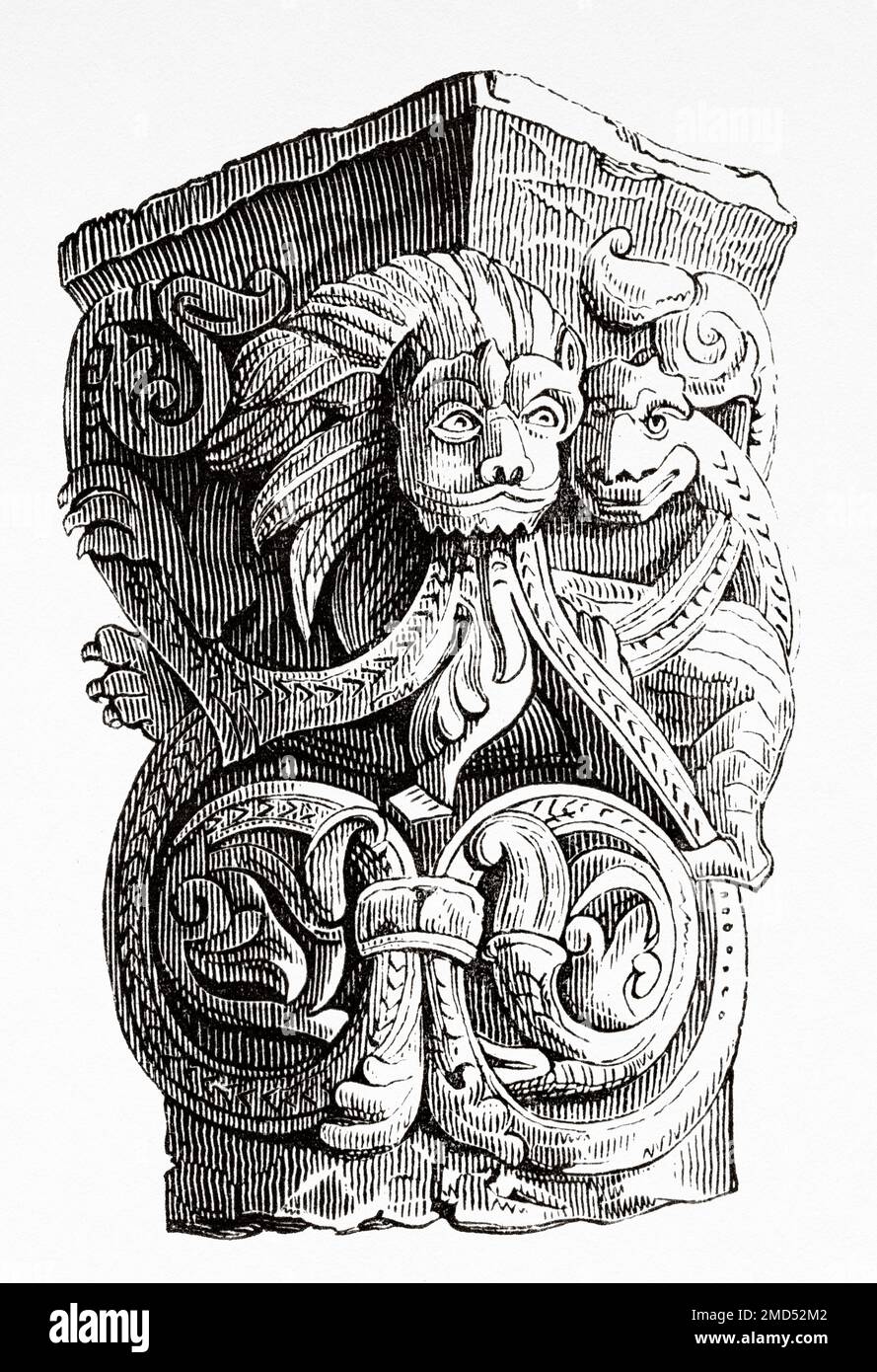 Abbaye Sainte-Geneviève. Capital of the Abbey of Saint Genevieve, was a ...