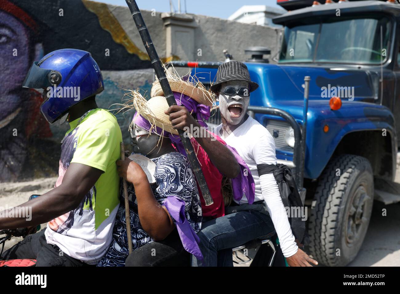 People travel to perform a ceremony honoring the Vodou spirit of Baron ...