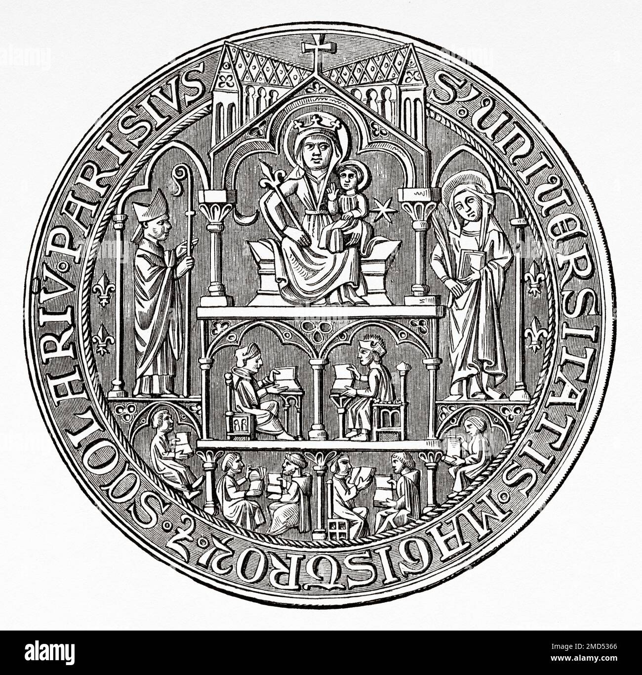 Seal of the University of Paris, XIV century. France. The Arts of the ...