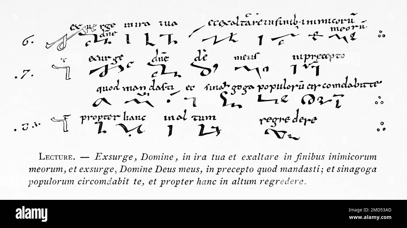 Tironian writing of the eighth century after a Latin Psalter. The Arts ...