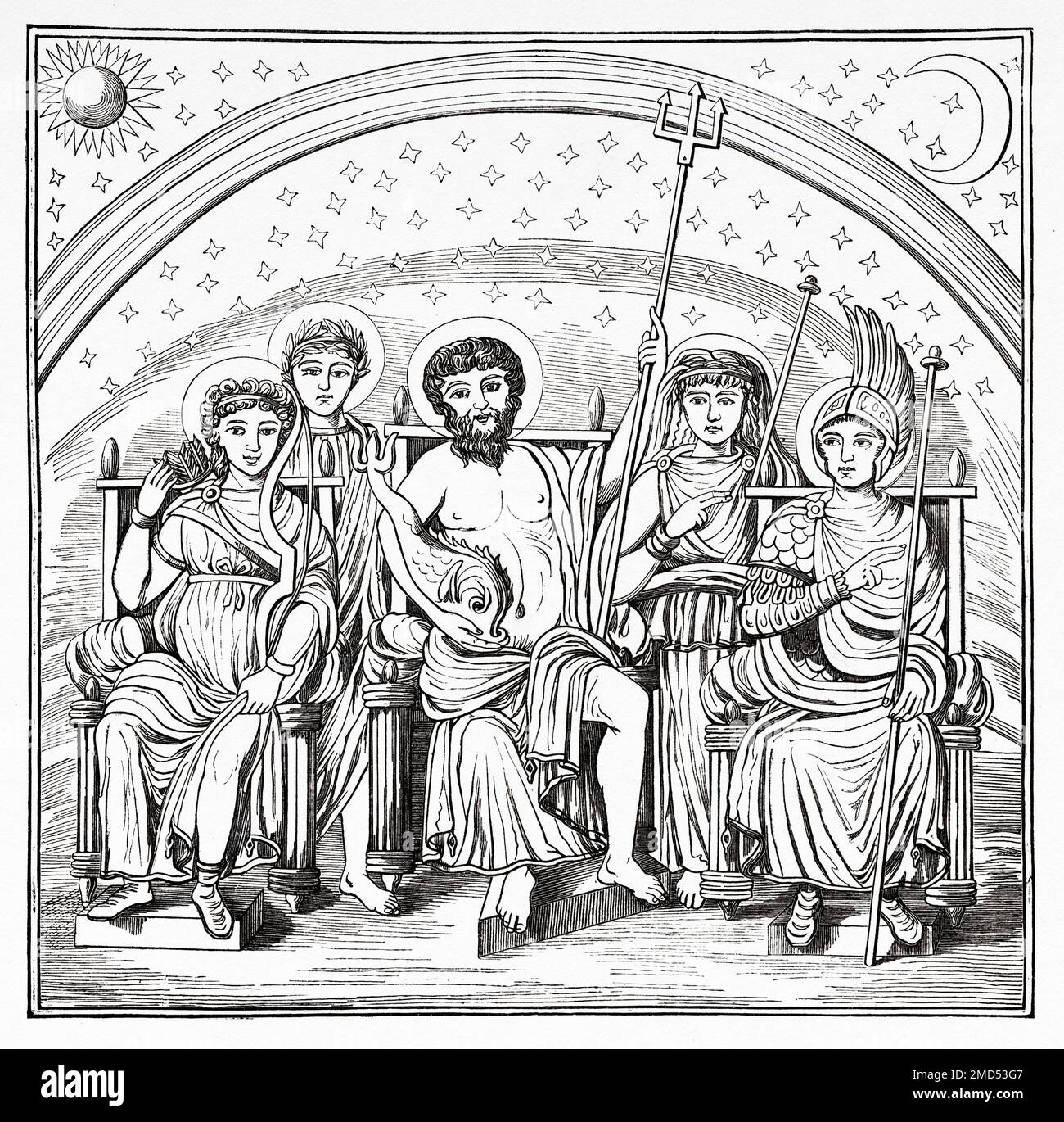 Miniature from Virgil in the Vatican Library in Rome, 3rd century ...