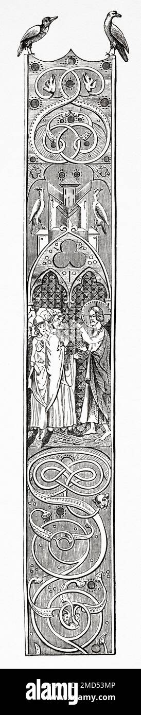 Border taken from a 13th century Latin Gospel. The Arts of the Middle ...