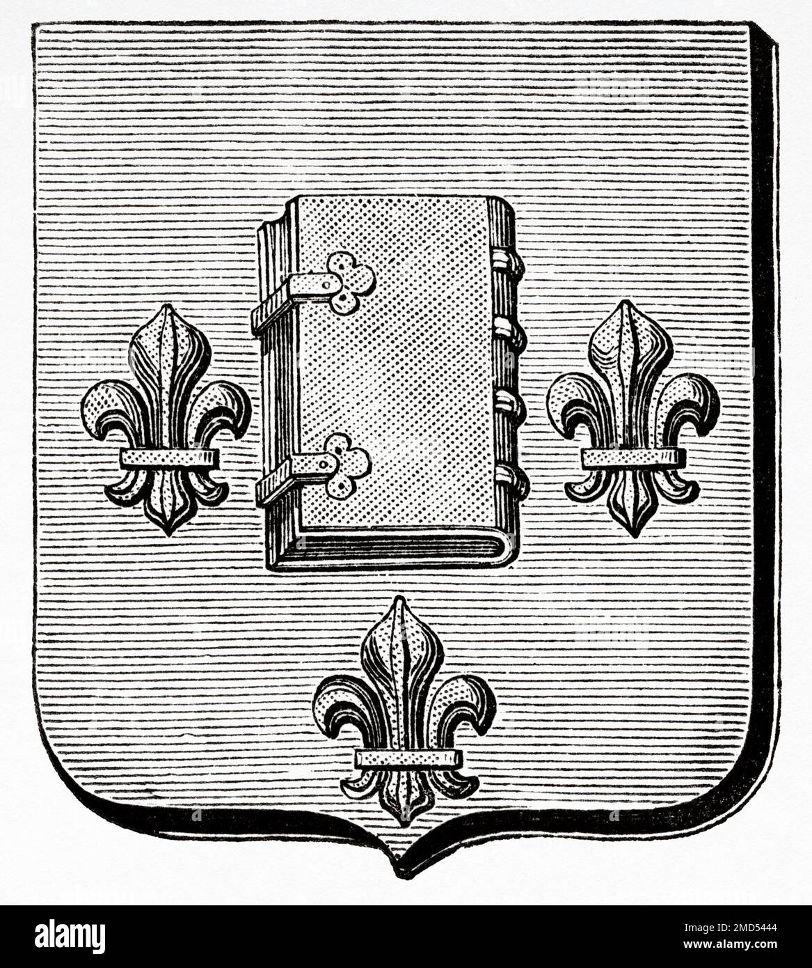 Banner of the corporation of bookseller printers of Angers. The Arts of ...