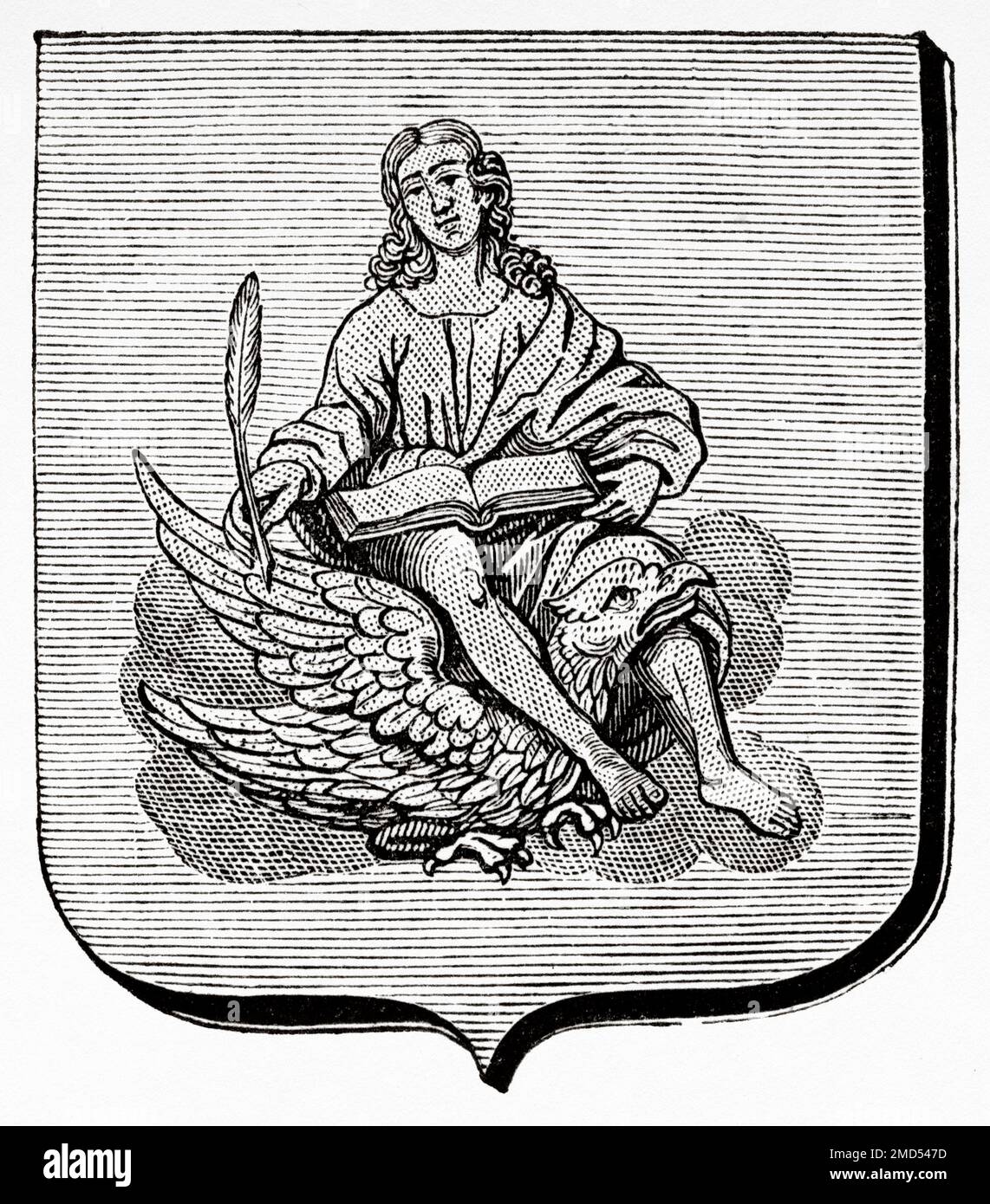 Banner of the corporation of bookseller printers of Autun. The Arts of ...