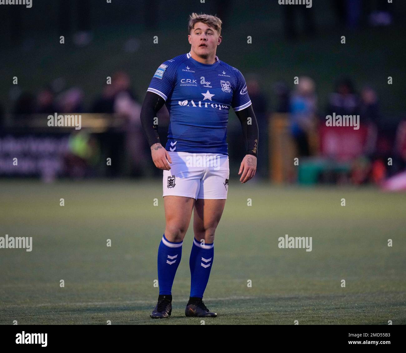 Denive Balmforth #28 of Hull FC during the Rugby League Pre Season ...