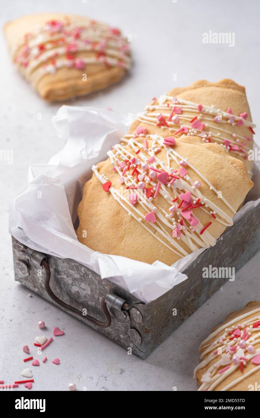 Homemade pastries with cottage cheese. Traditional Russian pastry ...