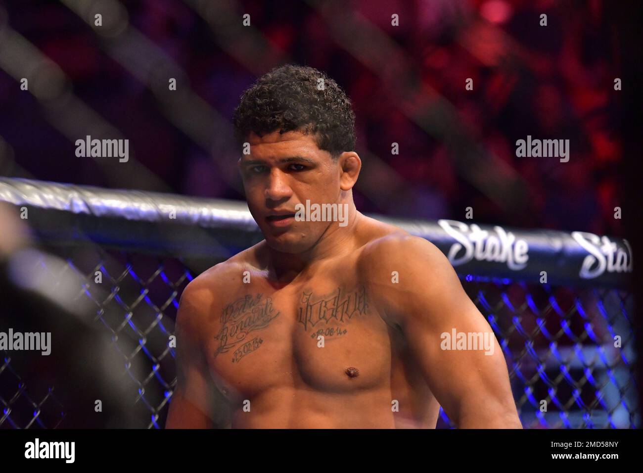 RIO DE JANEIRO, RJ - JANUARY 22: Gilbert Burns prepares to fight Neil ...