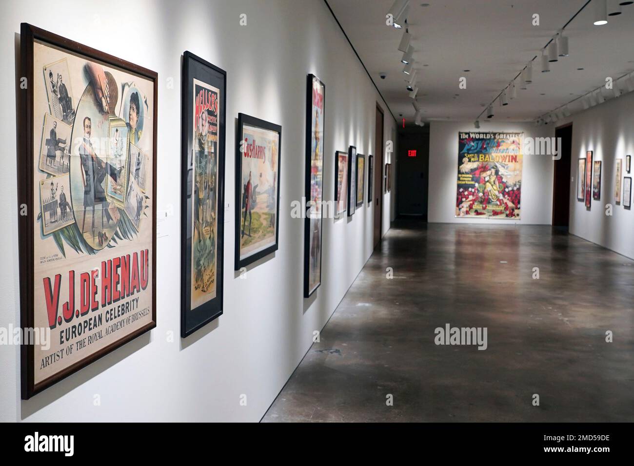 Posters from the Ricky Jay Collection are displayed at Sotheby's on ...
