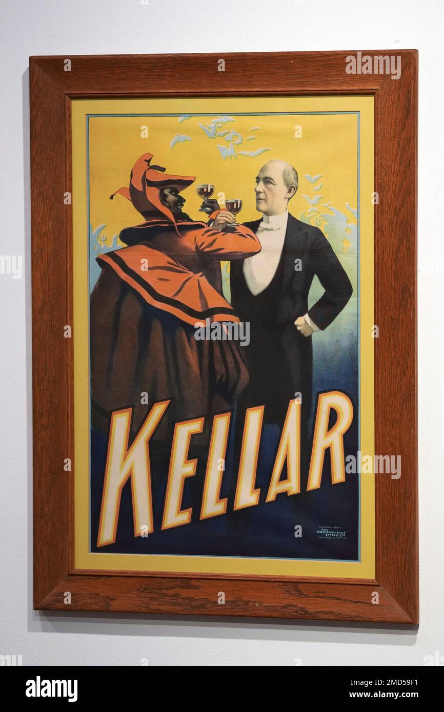 A poster featuring magician Harry Kellar, from the Ricky Jay Collection ...