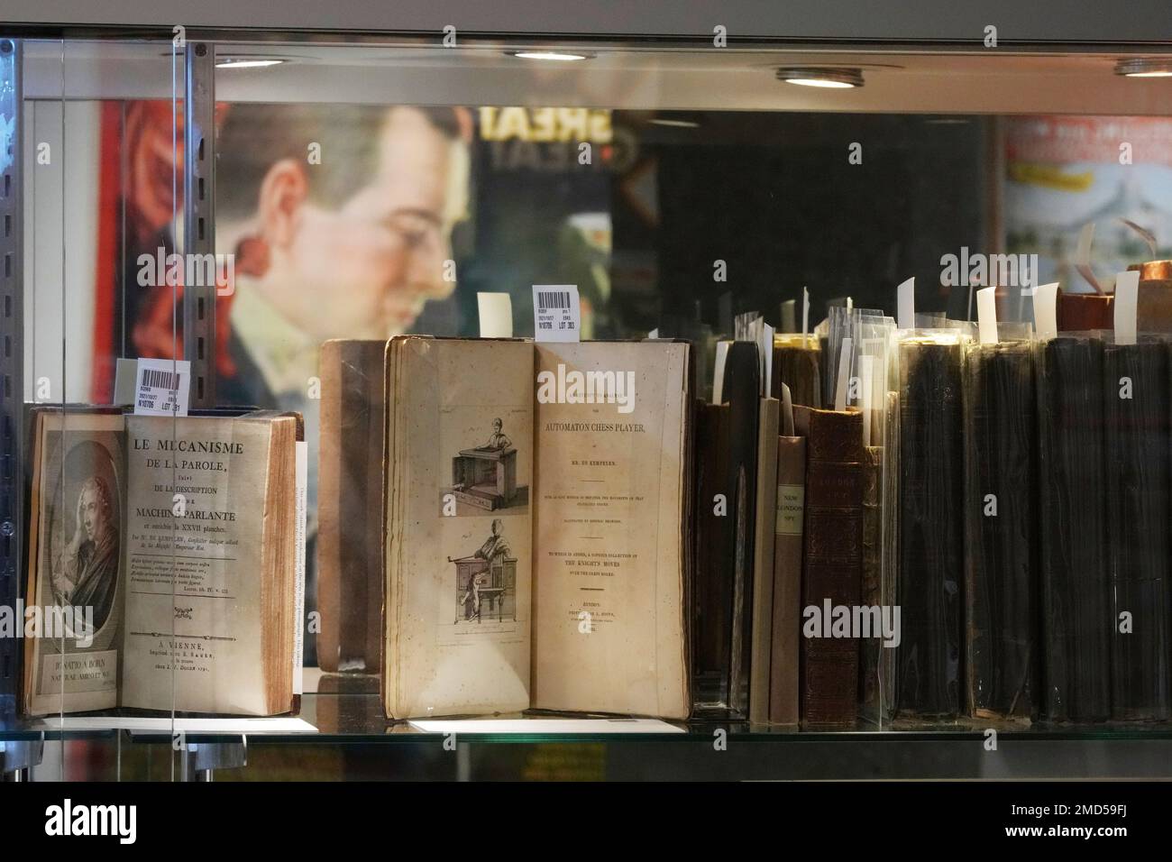 Books from the Ricky Jay Collection are displayed at Sotheby's on ...