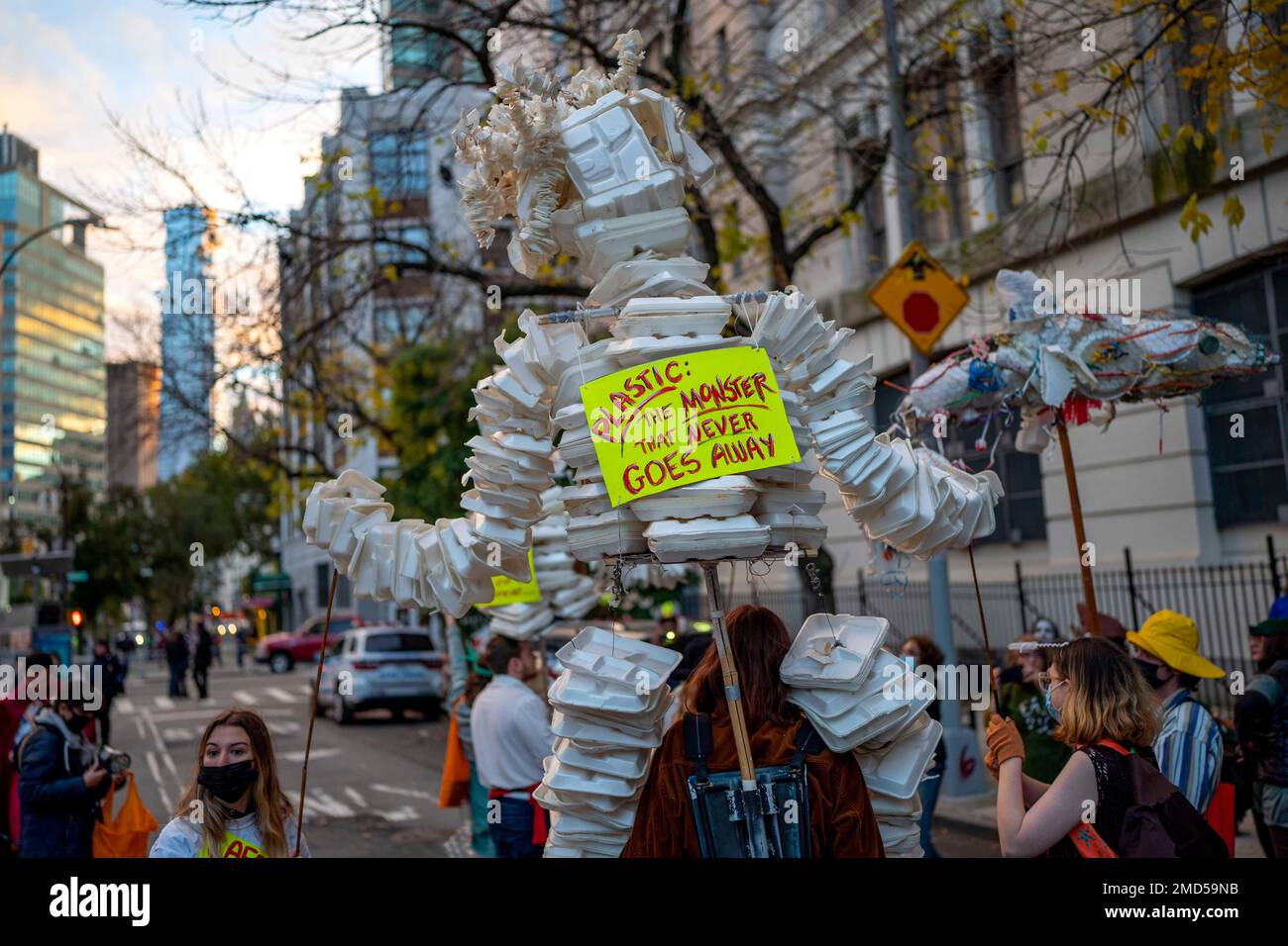 Halloween revelers dressed in costume wait for New York's 48th Annual ...