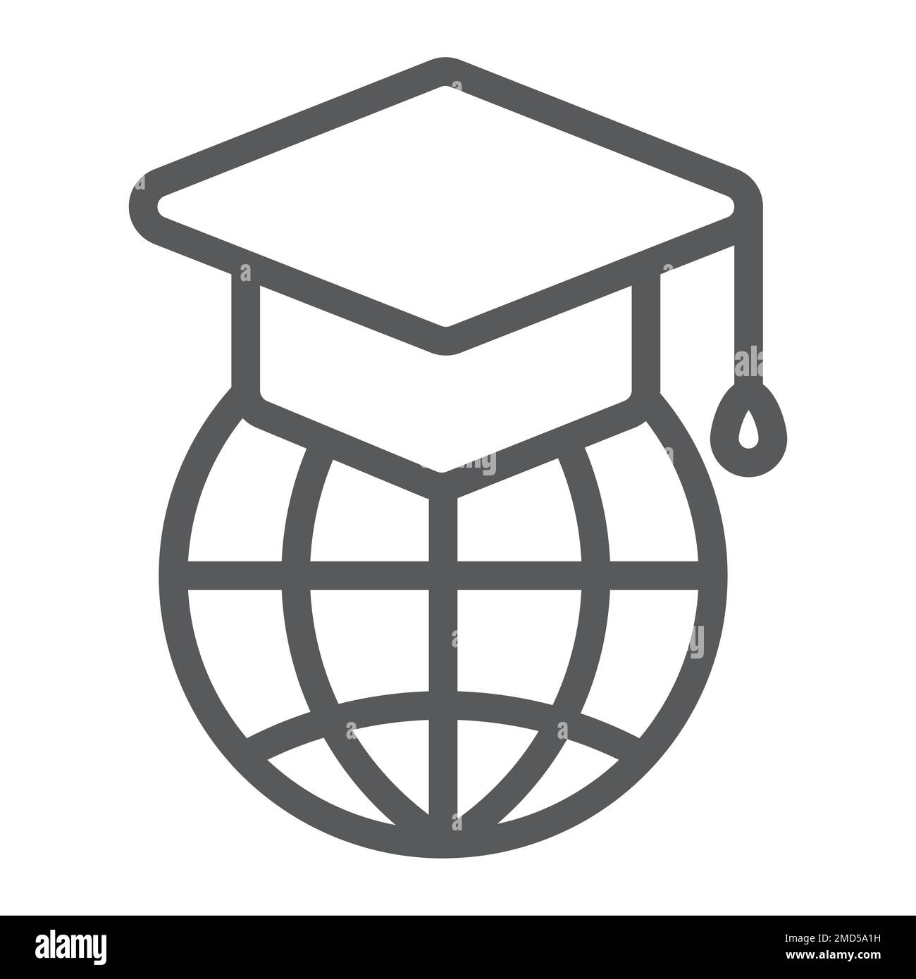 World globe graduation cap diploma Stock Vector Images - Alamy