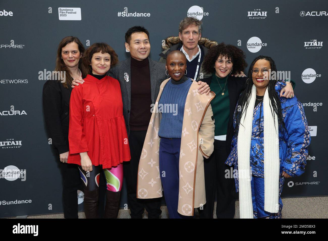 Park City, UT, USA. 22nd Jan, 2023. Emile Georges, Alia Shawkat ...
