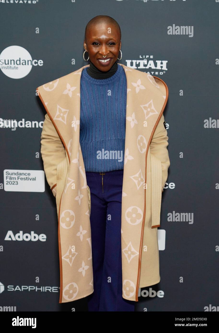 Cynthia Erivo poses at the premiere of the film "Drift" at the 2023 ...