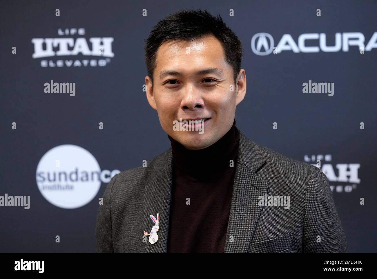 Director Anthony Chen poses at the premiere of the film "Drift" at the ...