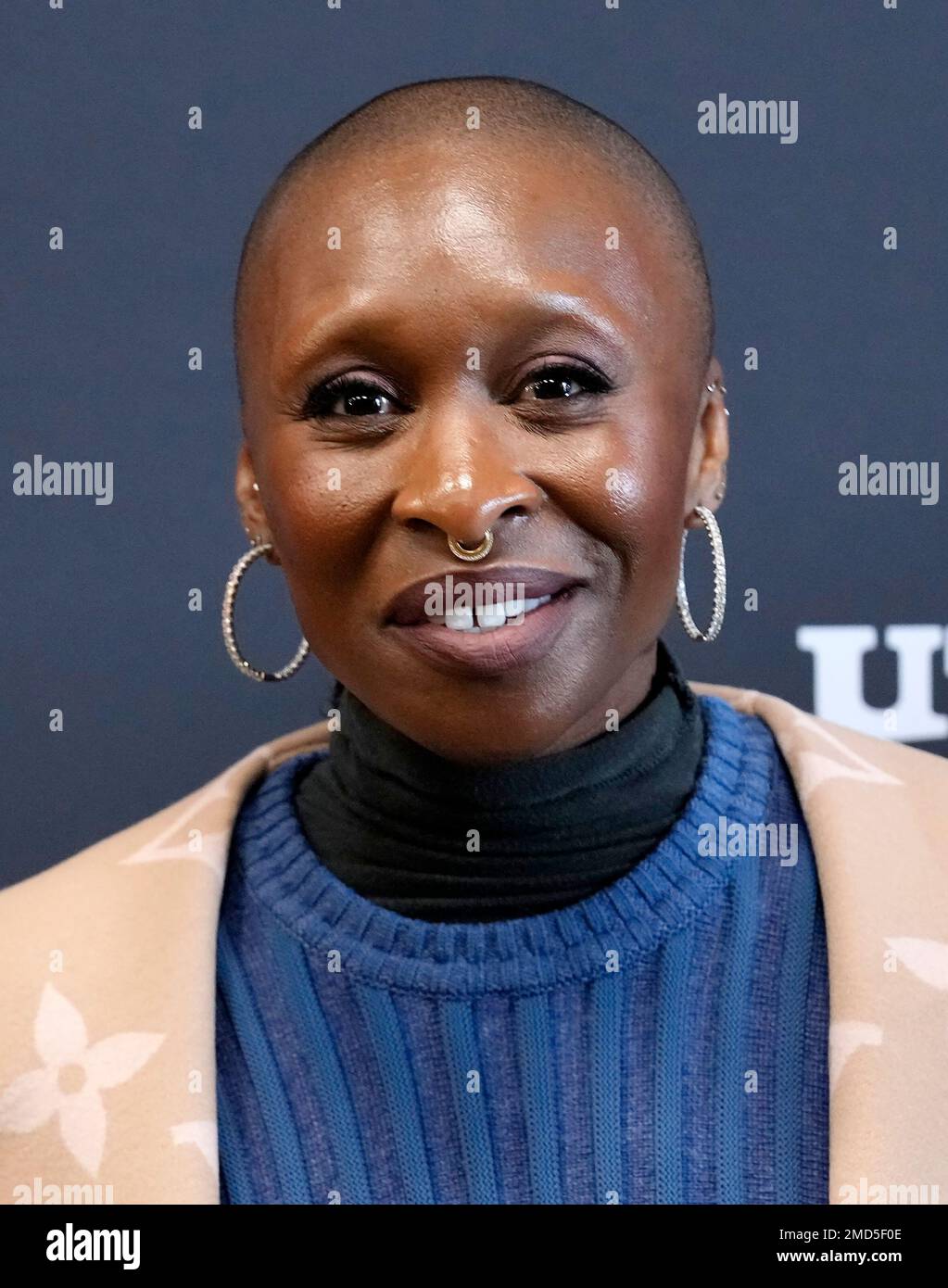 Cynthia Erivo poses at the premiere of the film "Drift" at the 2023 ...