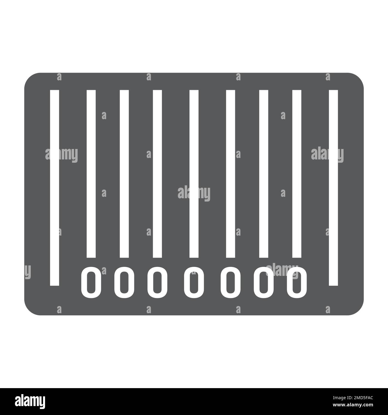 Barcode glyph icon, e commerce and marketing, scan sign vector graphics ...