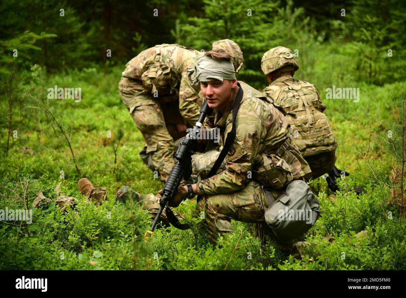 U.S. Army Pfc. Hayden Erickson, a 13F Fires Support Specialist assigned ...