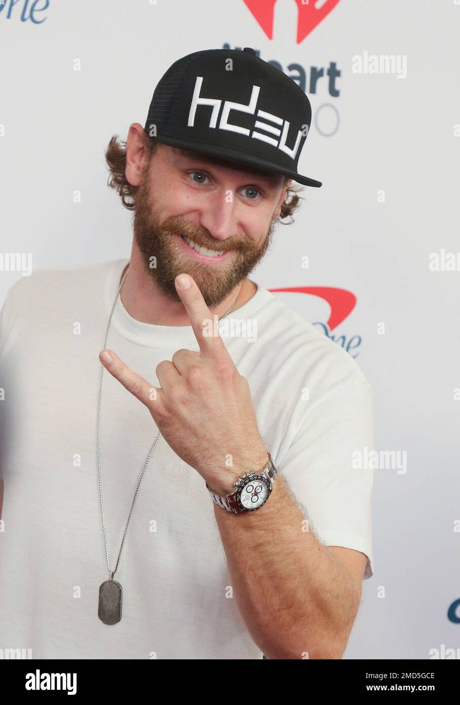 Chase Rice arrives at the iHeartCountry Festival on Saturday, Oct. 30 ...