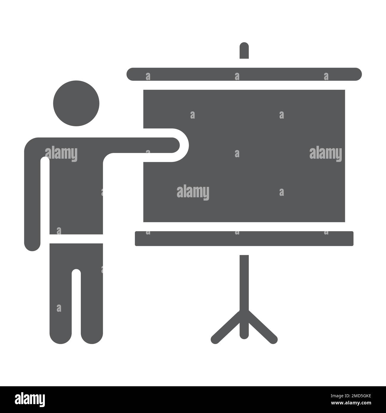 Training glyph icon, e learning and education, presentation sign vector ...