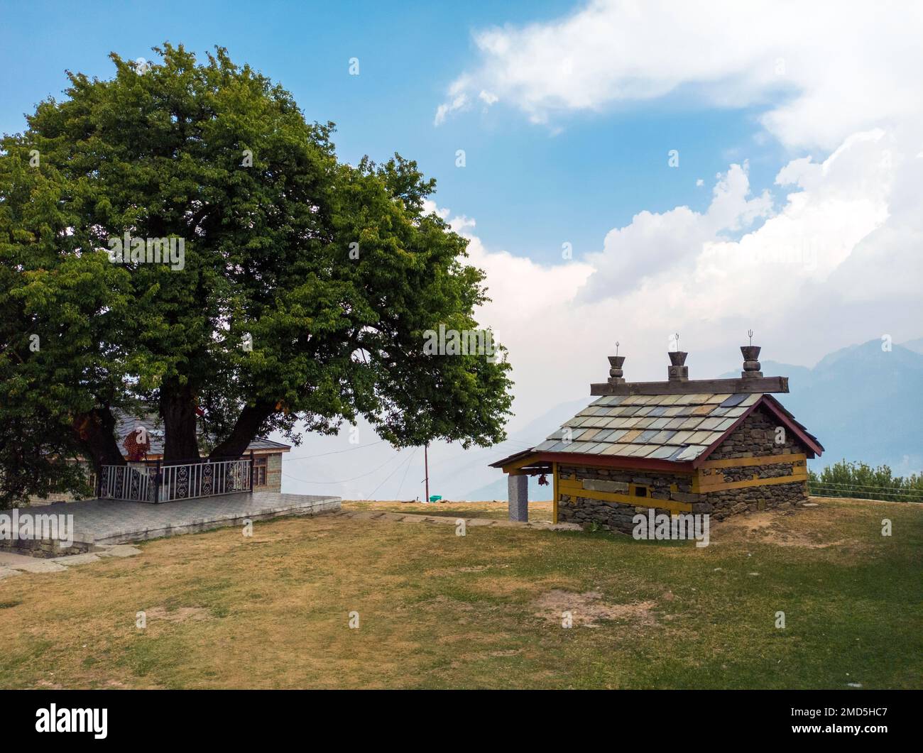 the Bijli Mahadev hindu Temple Stock Photo - Alamy