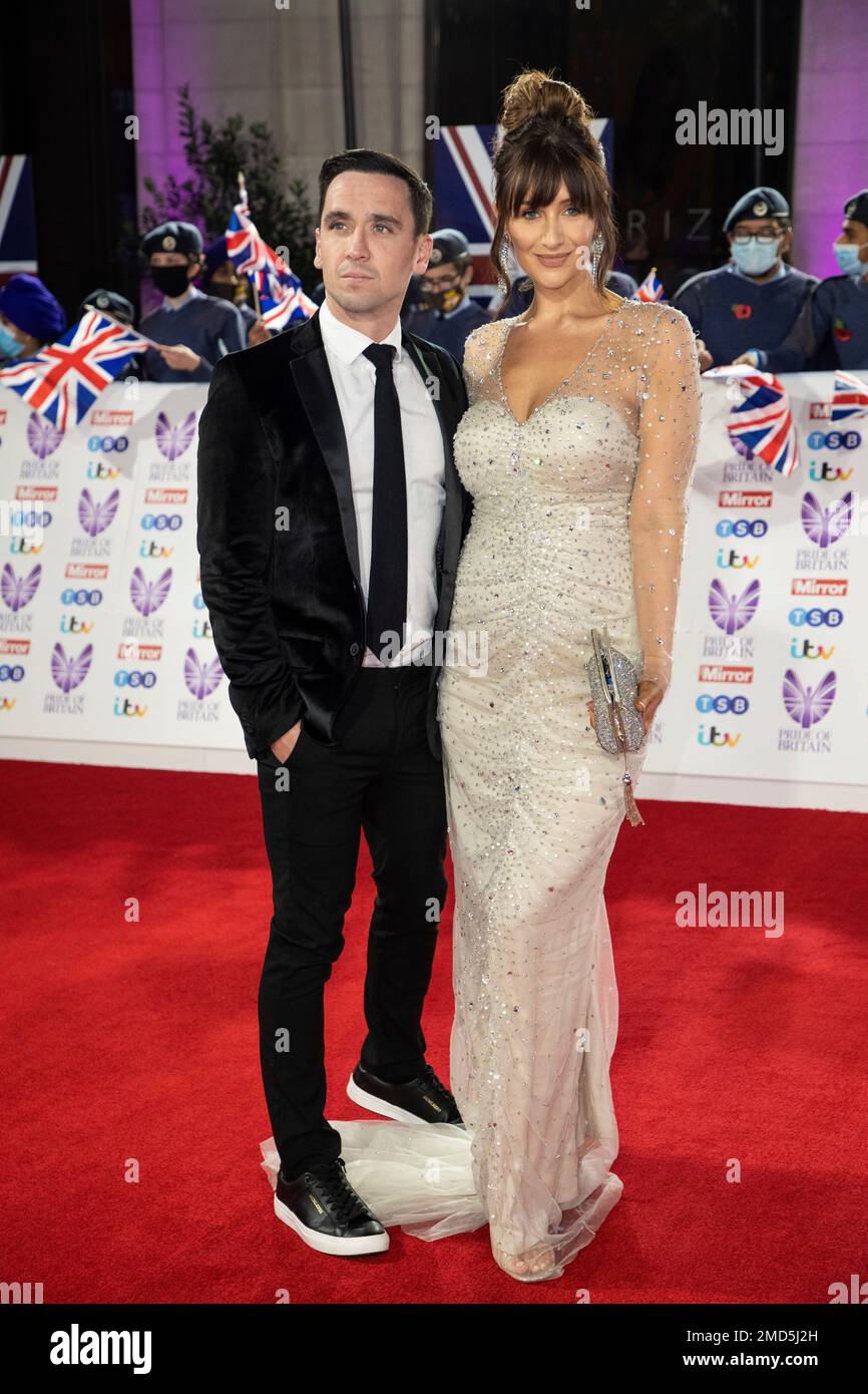 Catherine Tyldesley, right, and Tom Pitfield for photographer upon ...