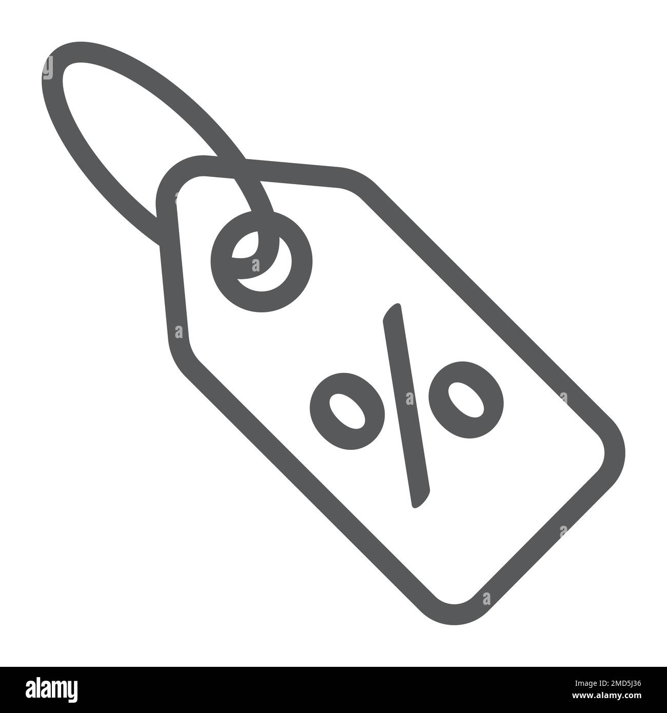 Discount percent tag line icon, e commerce and marketing, price tag ...