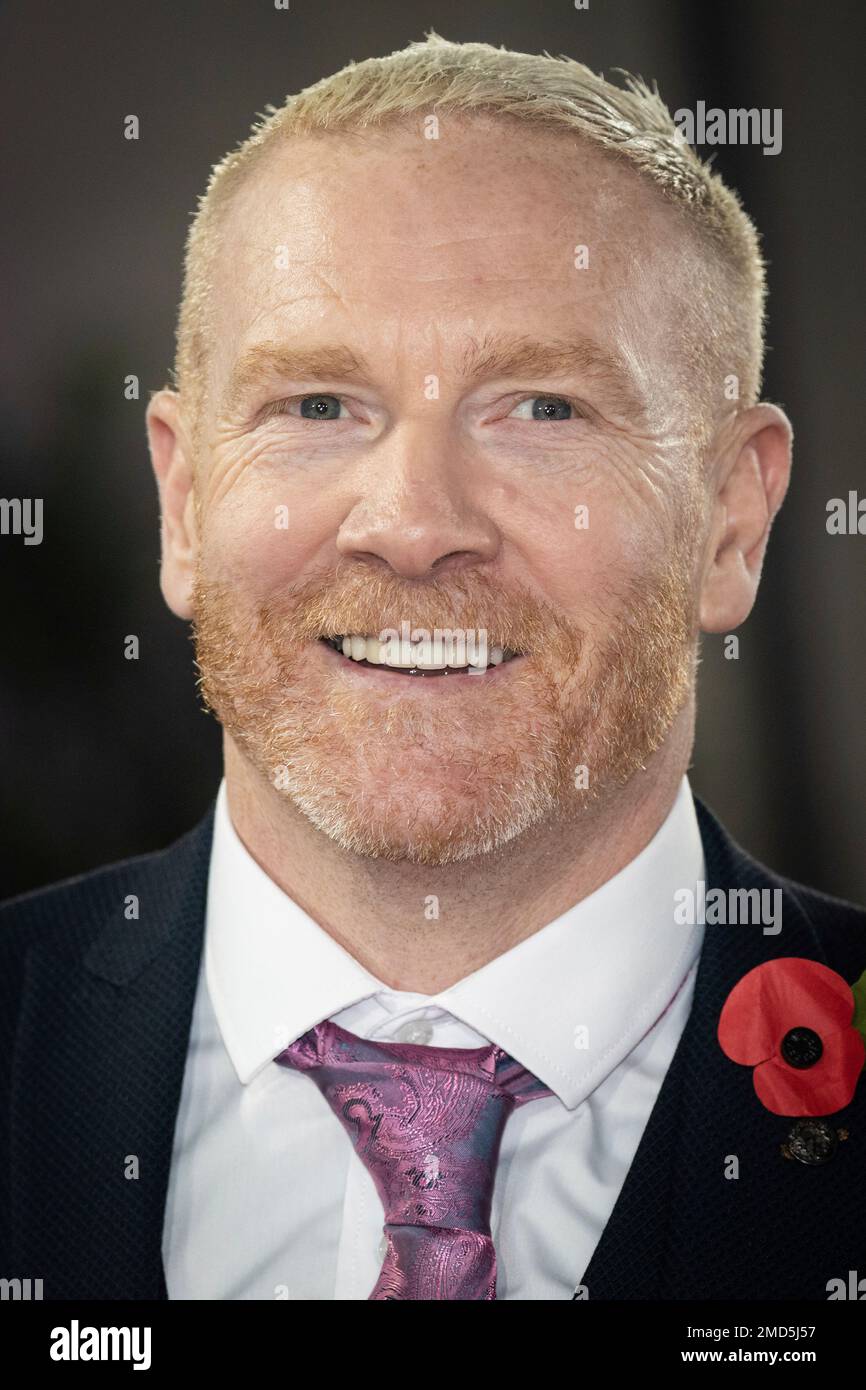 Iwan Thomas poses for a selfie with fans upon arrival at the Pride of ...