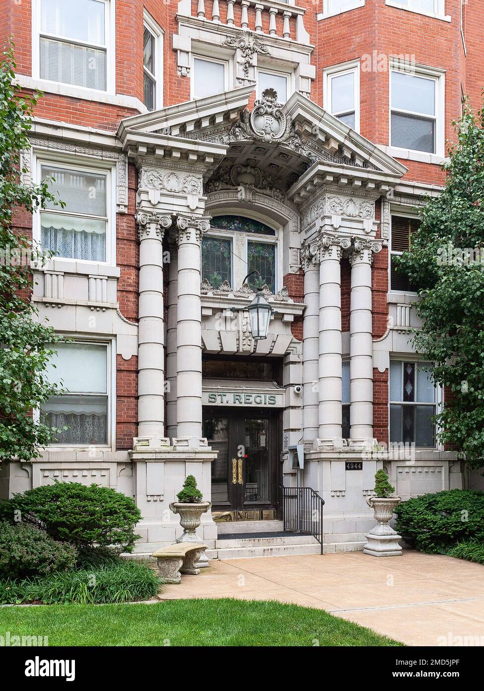 Multi unit residential buildings in the Central West End Stock Photo ...