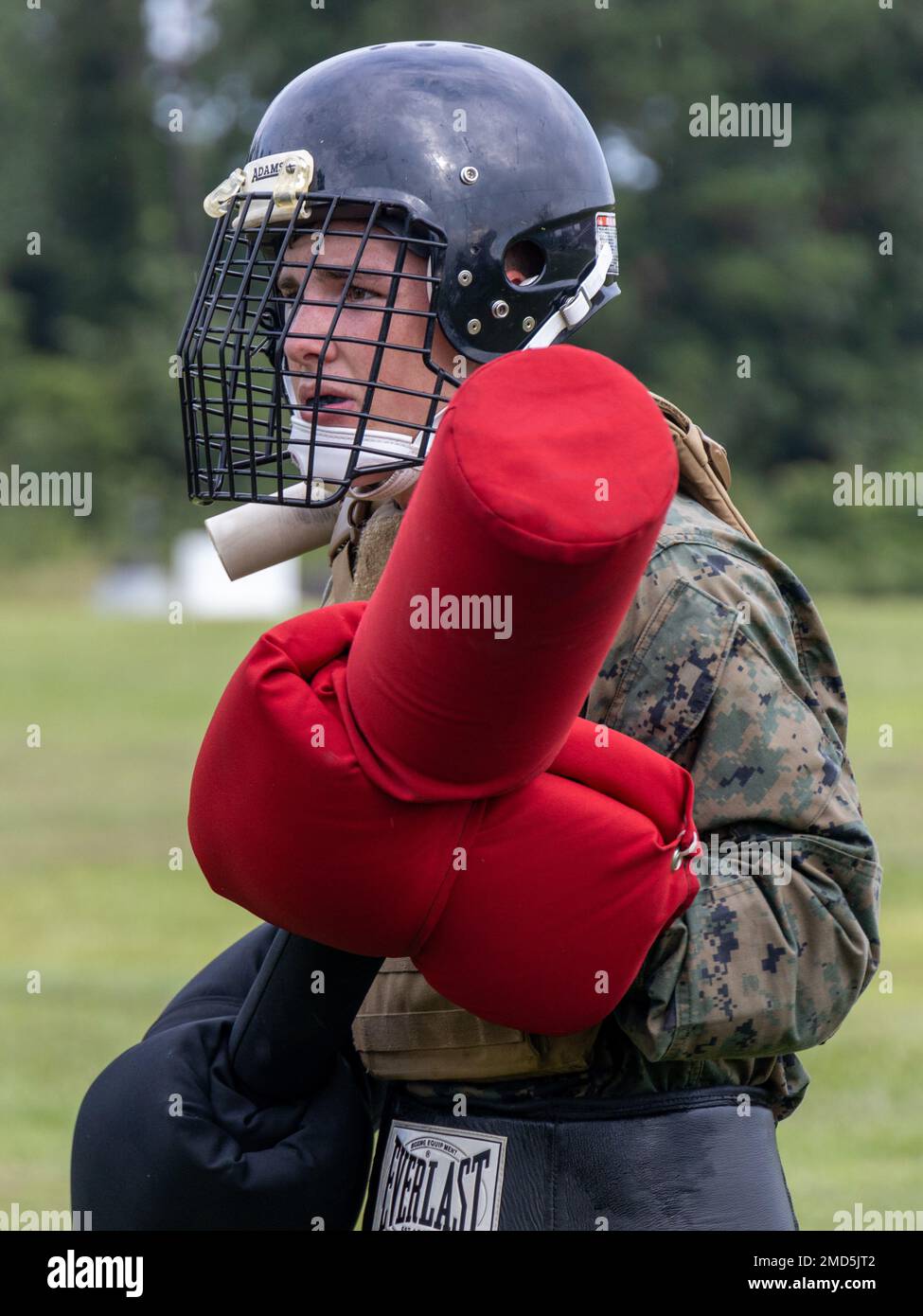 Connor Haley, a midshipman at Louisiana State University participates ...