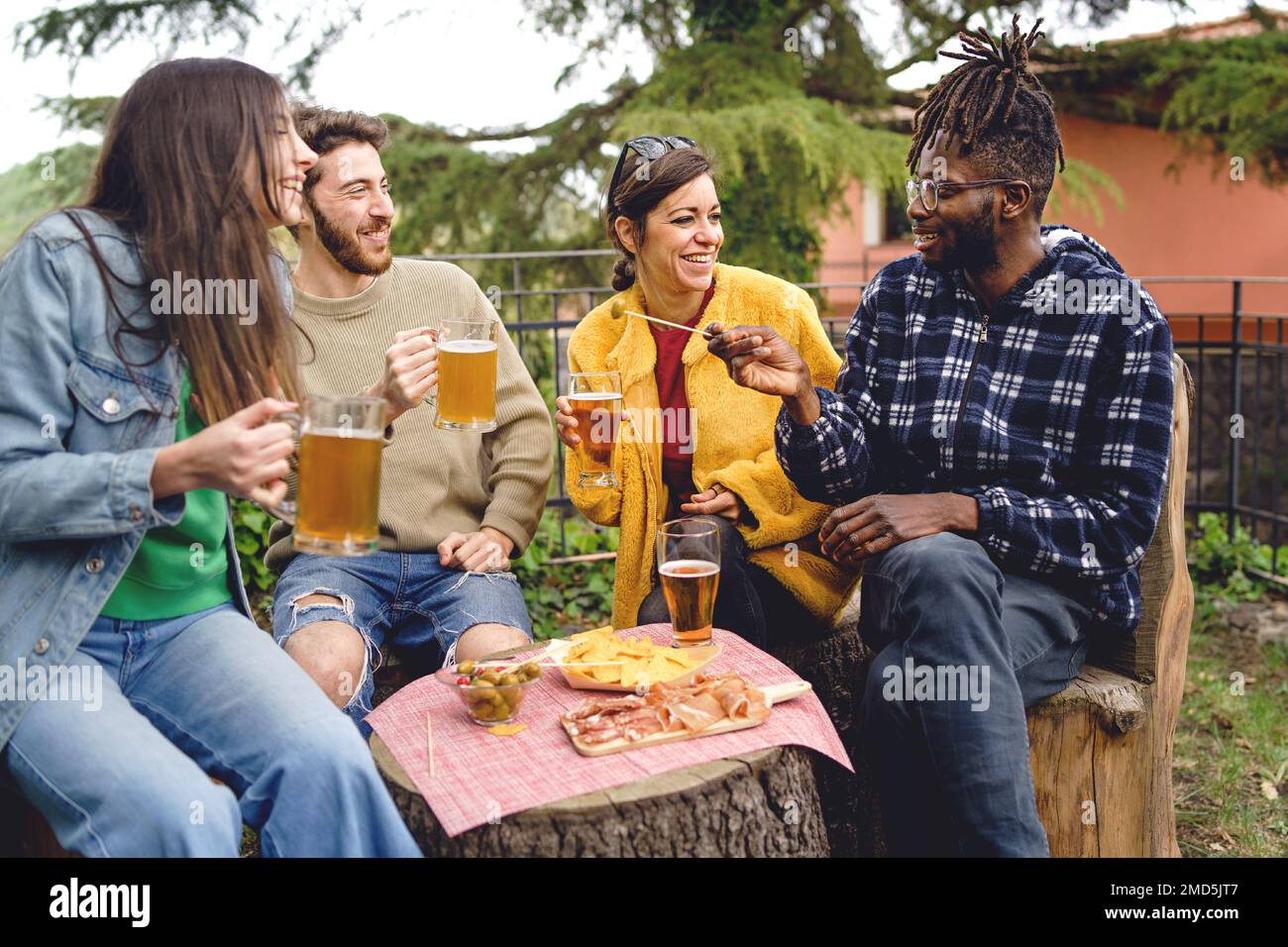 Relaxed gatherings hi-res stock photography and images - Alamy