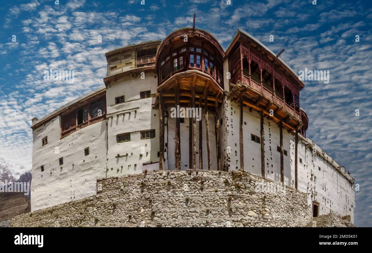 Baltit Fort at 2,438 meters in the Hunza valley, near the town of ...