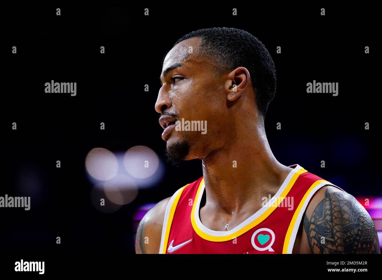 Atlanta Hawks' John Collins plays during an NBA basketball game ...