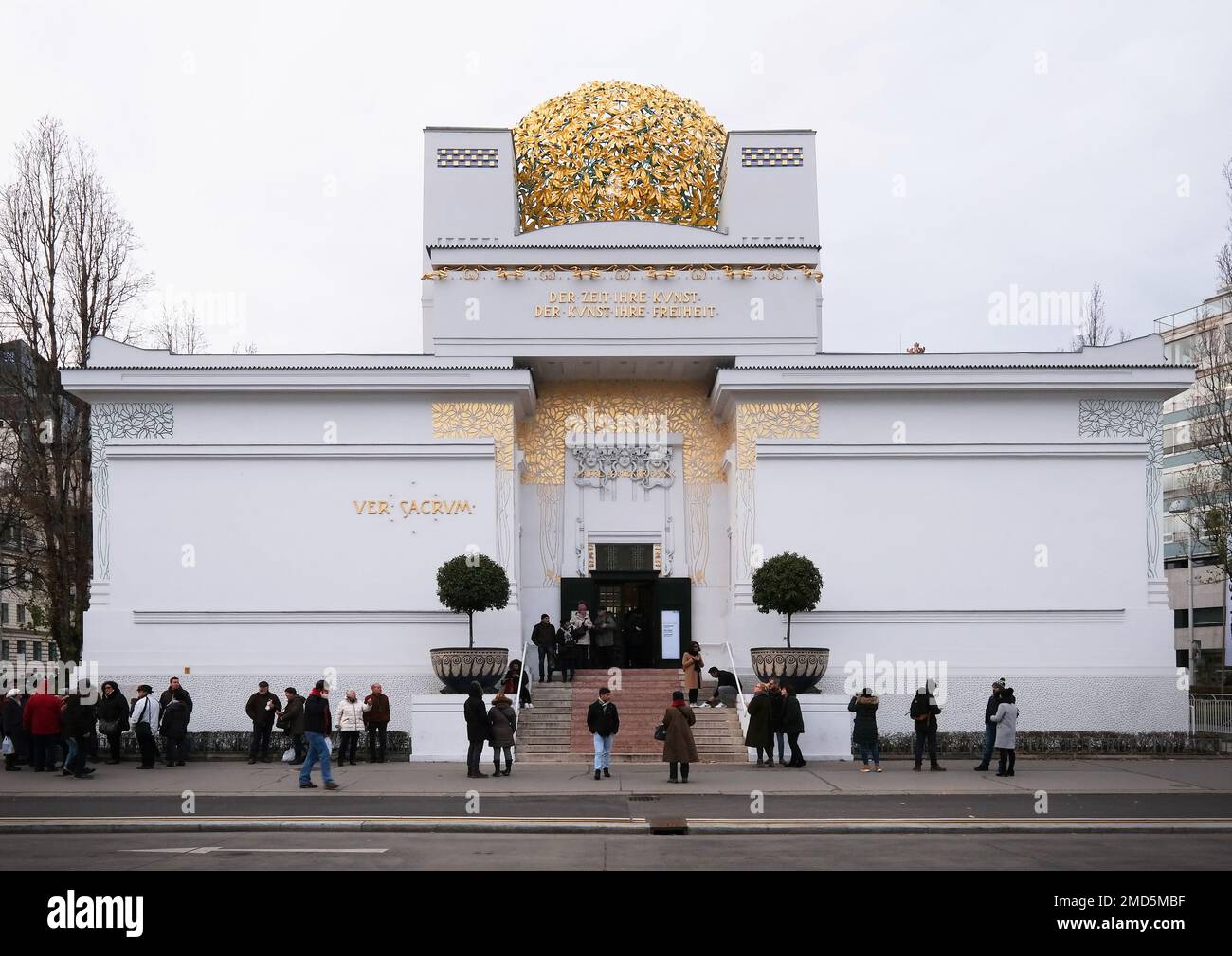 Vienna, Austria, Dec. 2019: The Secession Building, Wiener ...