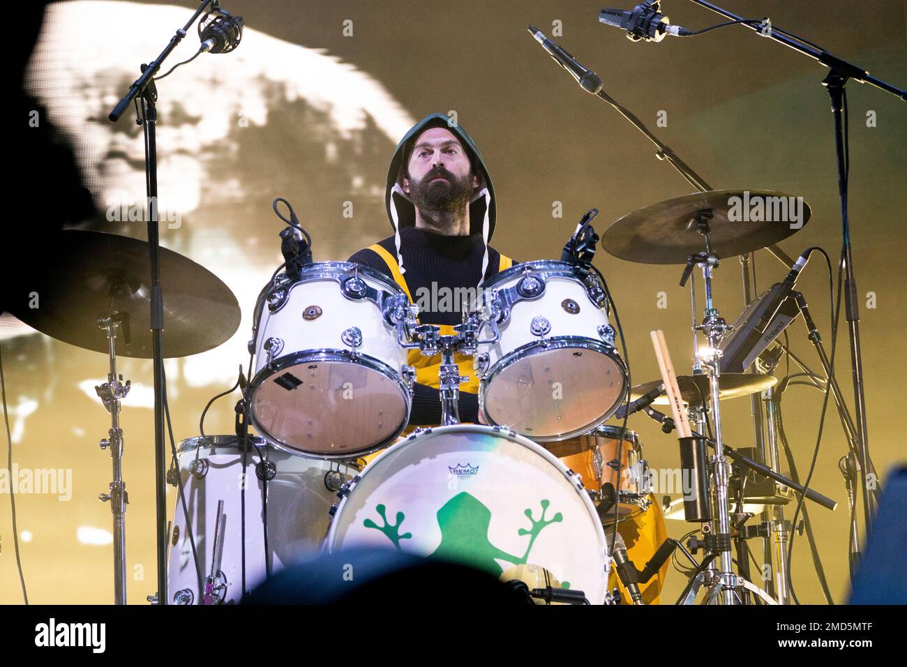 Chris Tomson of Vampire Weekend performs at the Outside Lands Music ...